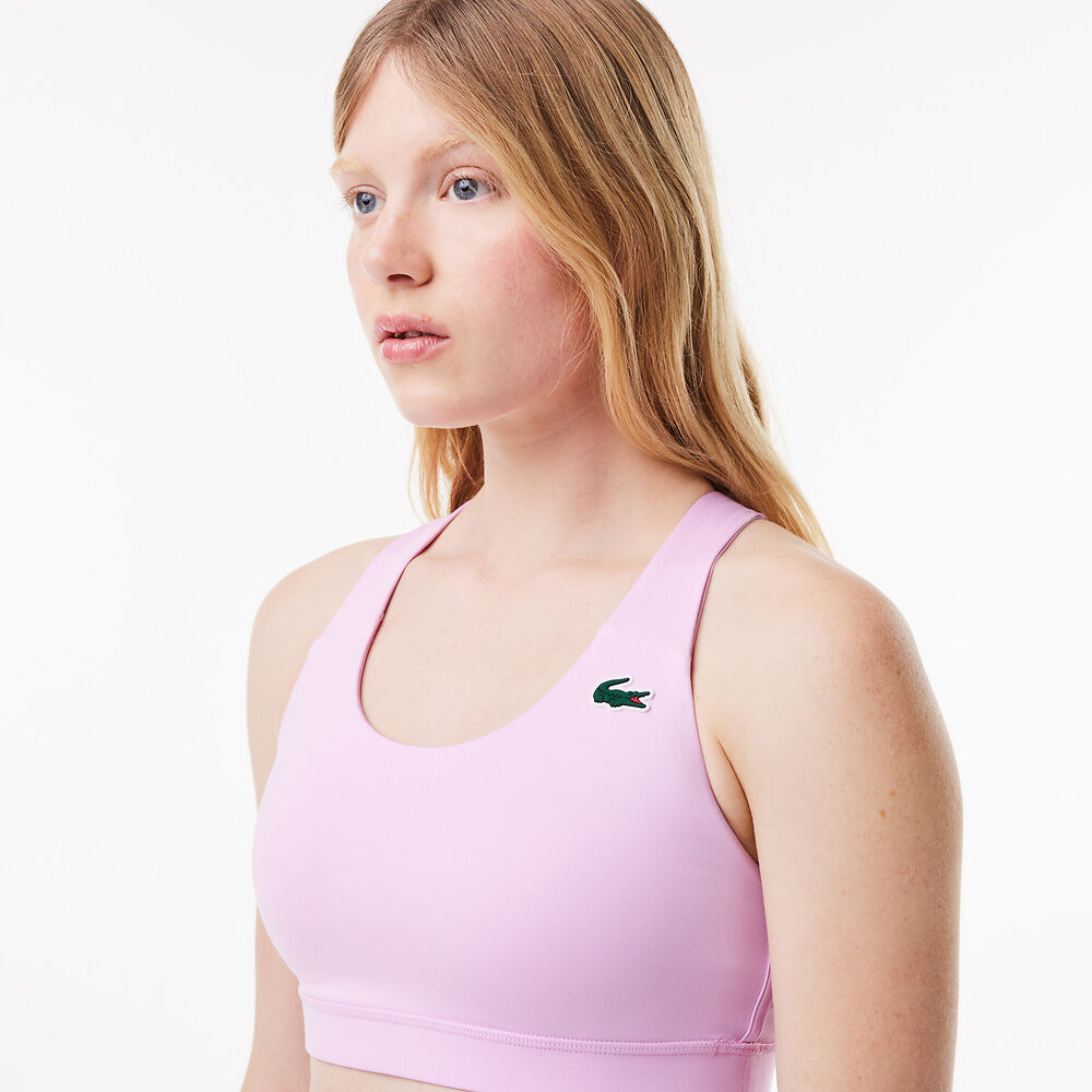 Sport Stretch Medium Support Bralette Pink / Bordeaux | Lacoste