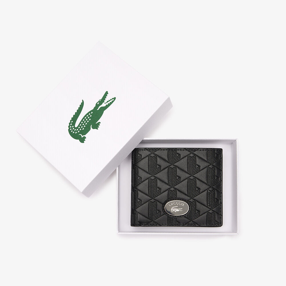 Medium Monogram Billfold Noir | Lacoste
